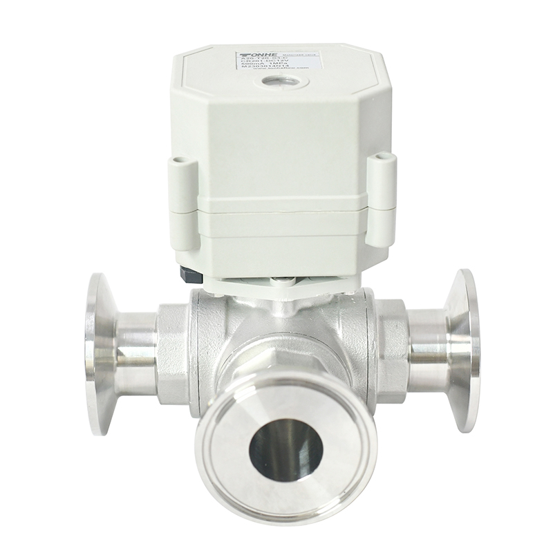 Switch type -3/4'' SS304 three way electric valve Motorized valve ...