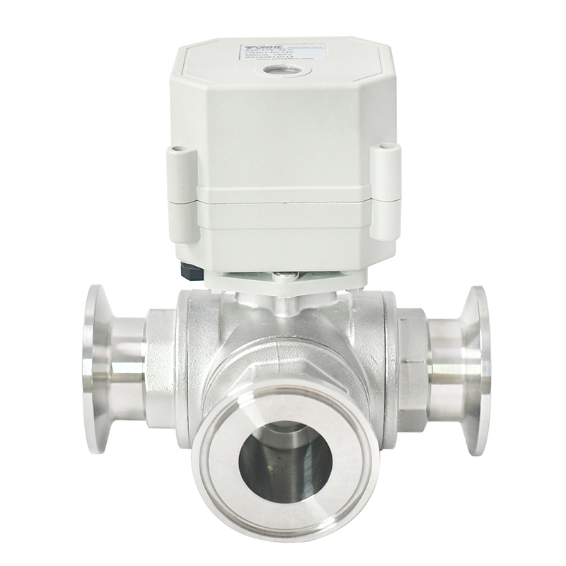 Switch type -1'' SS304 three way electric valve Motorized valve ...
