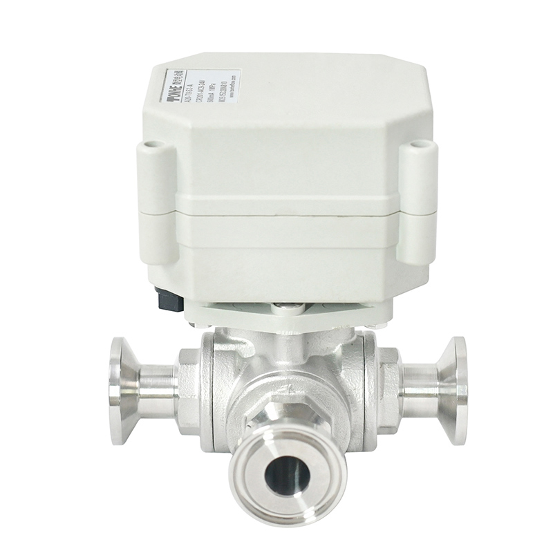 Switch type -1/4'' SS304 three way electric valve Motorized valve ...