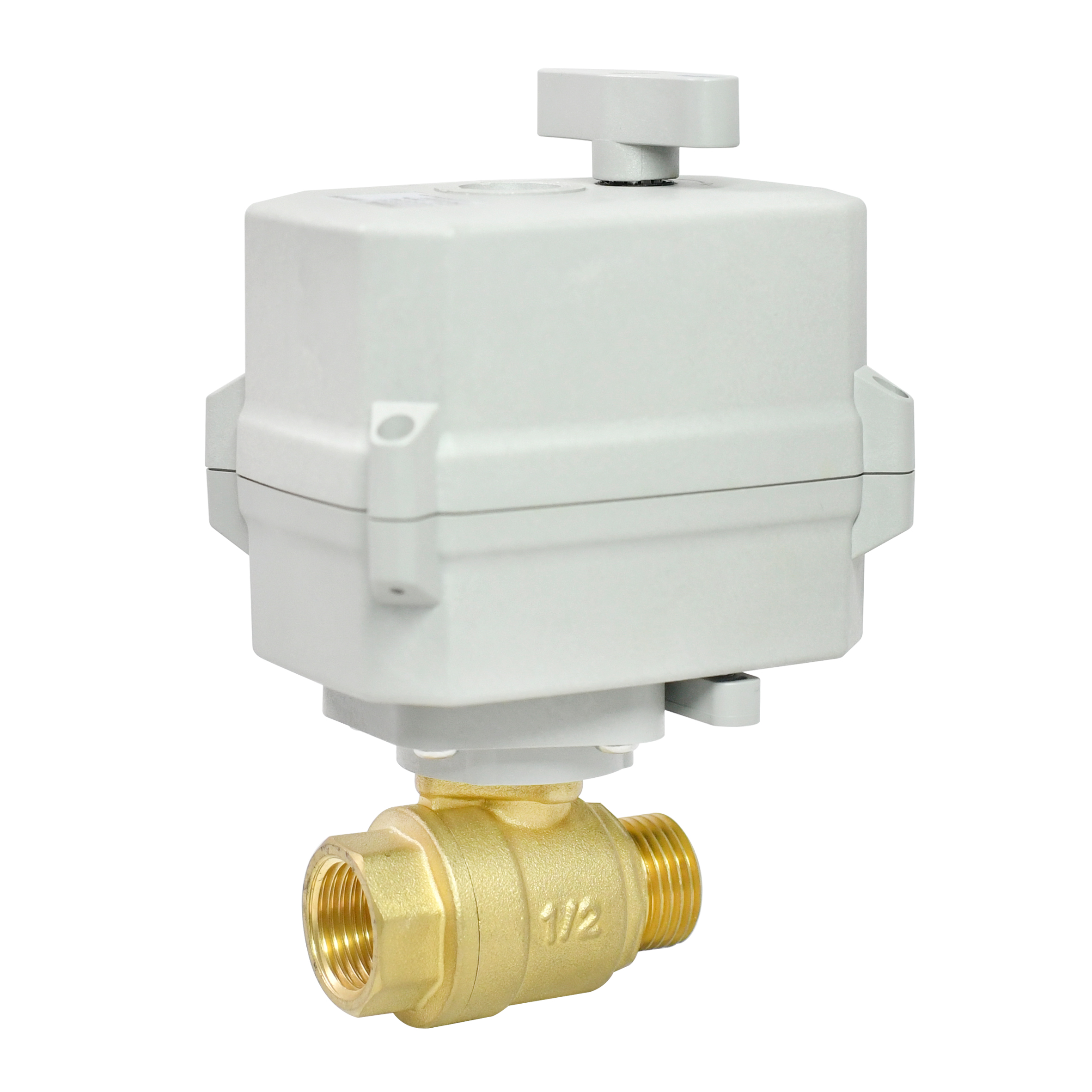 2 Sec Fast 1/2'' Brass 2-Way Motorized Ball Valve With Female And Male ...