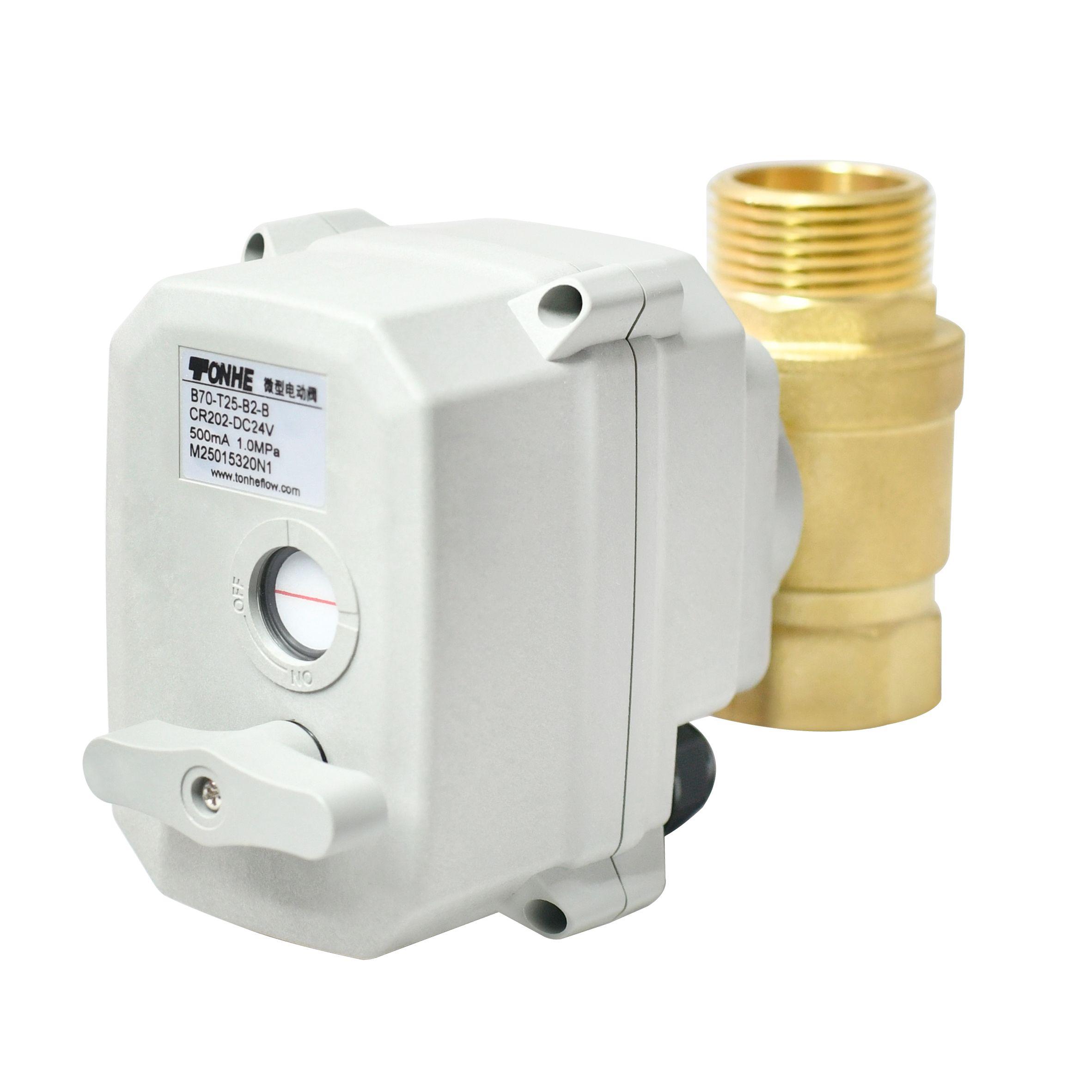 2 Sec Fast 1'' Brass 2-Way Motorized Ball Valve With Female And Male ...